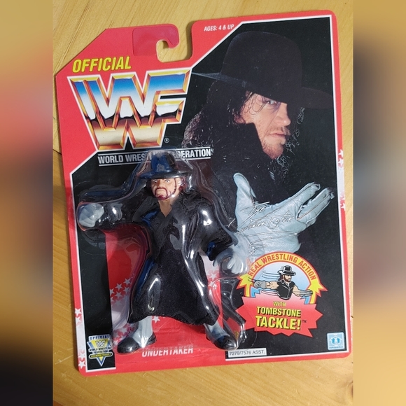 WWE | Toys | The Undertaker Series 8 Wwf Hasbro Red Card Factory Sealed ...